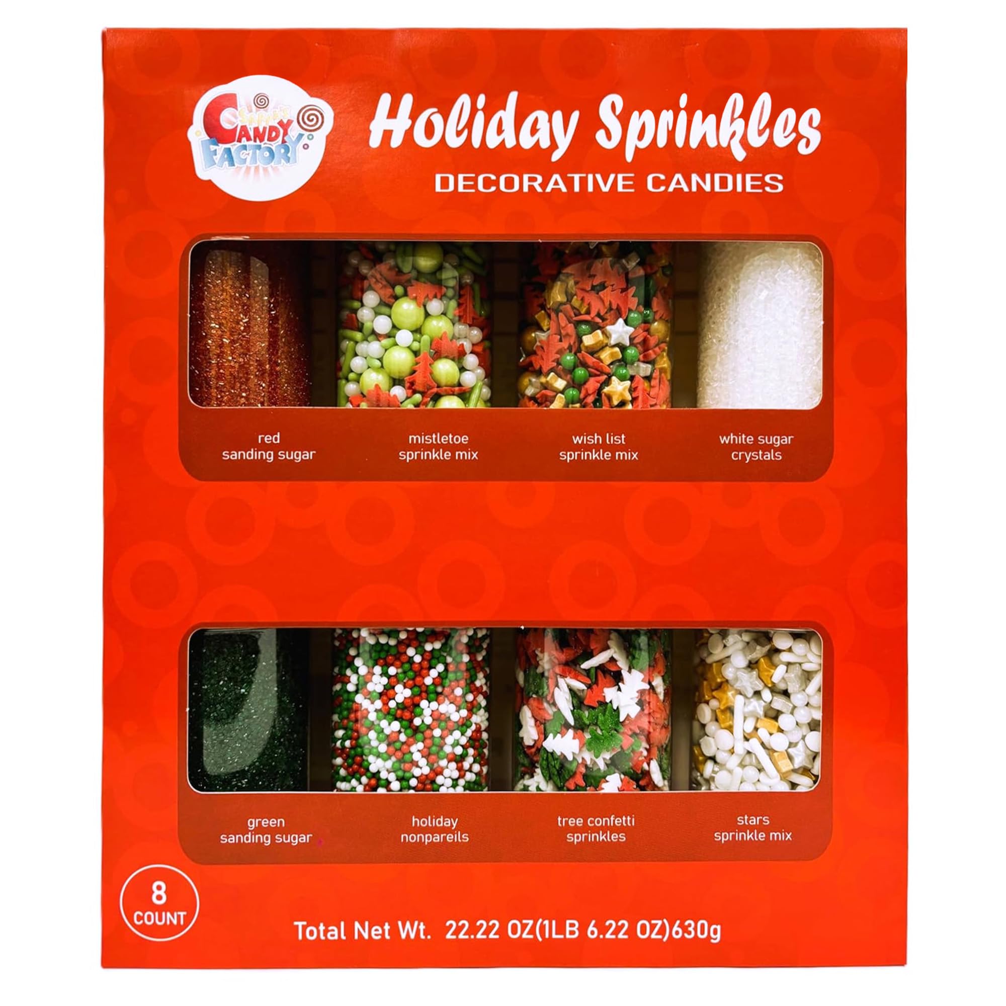 Sarah's Holiday Cake Sprinkles Set - 8 Varieties – Sarah's Candy Factory