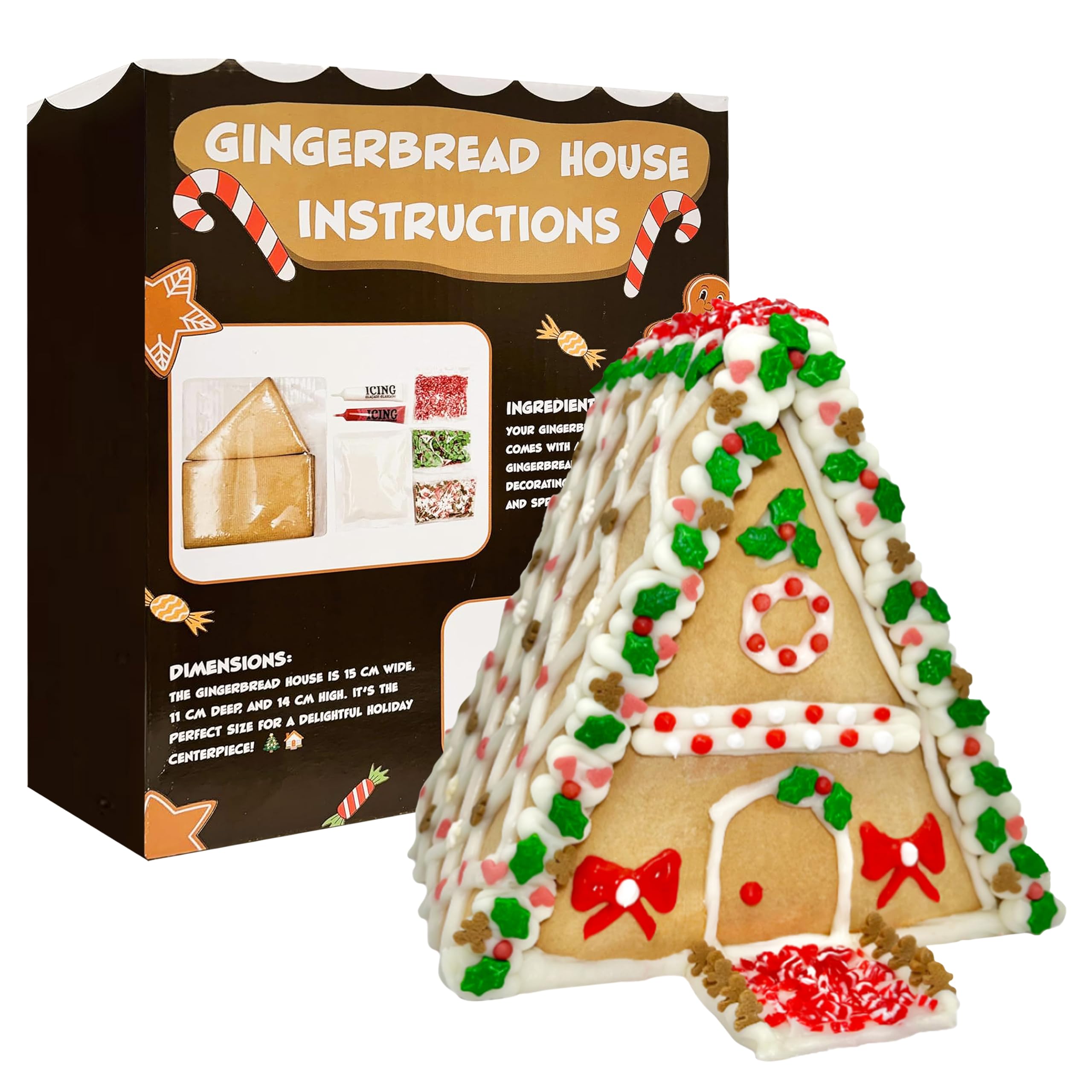 Gingerbread Cookie House Kit by Sarah's Candy Factory