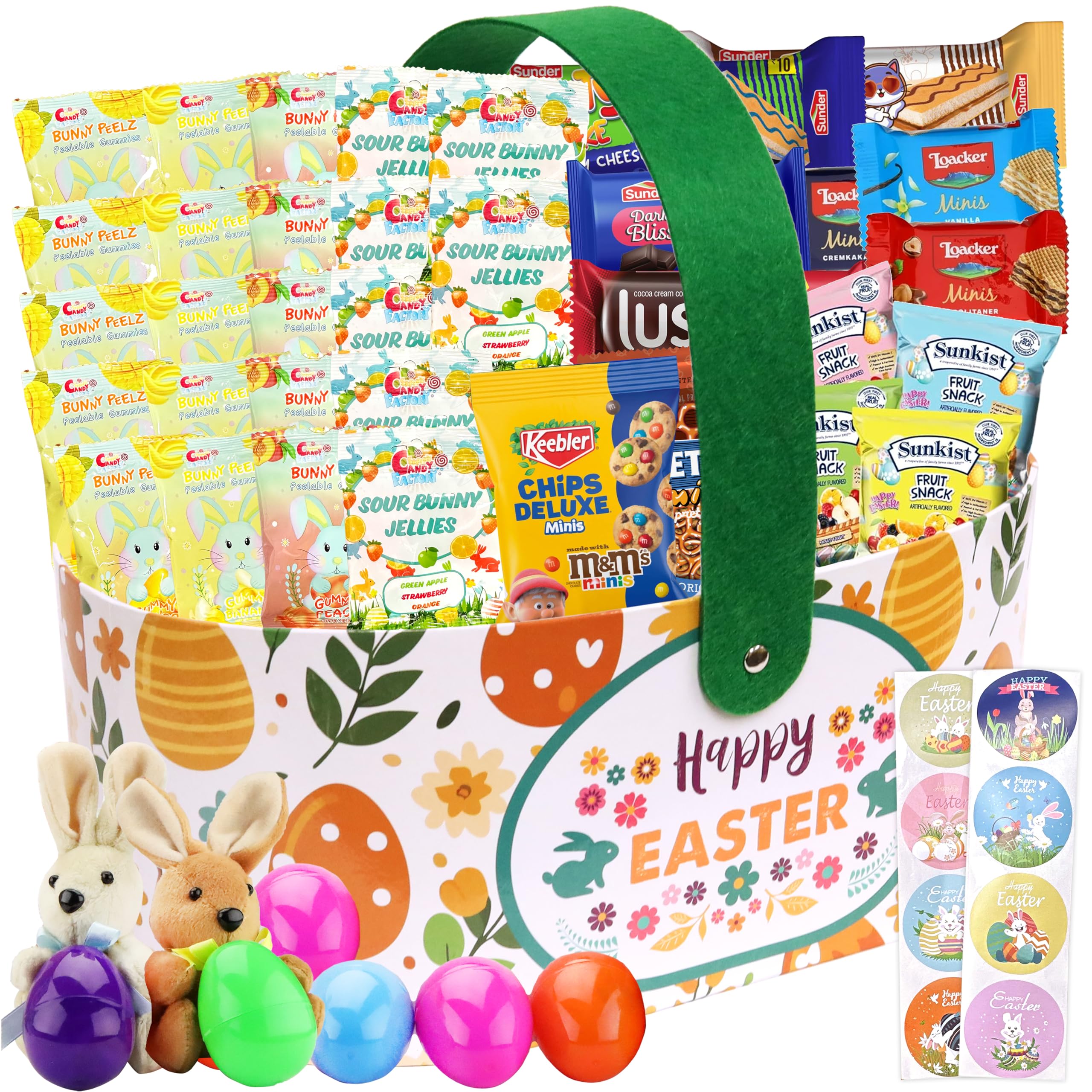Easter Snack Basket - 52 Count – Sarah's Candy Factory