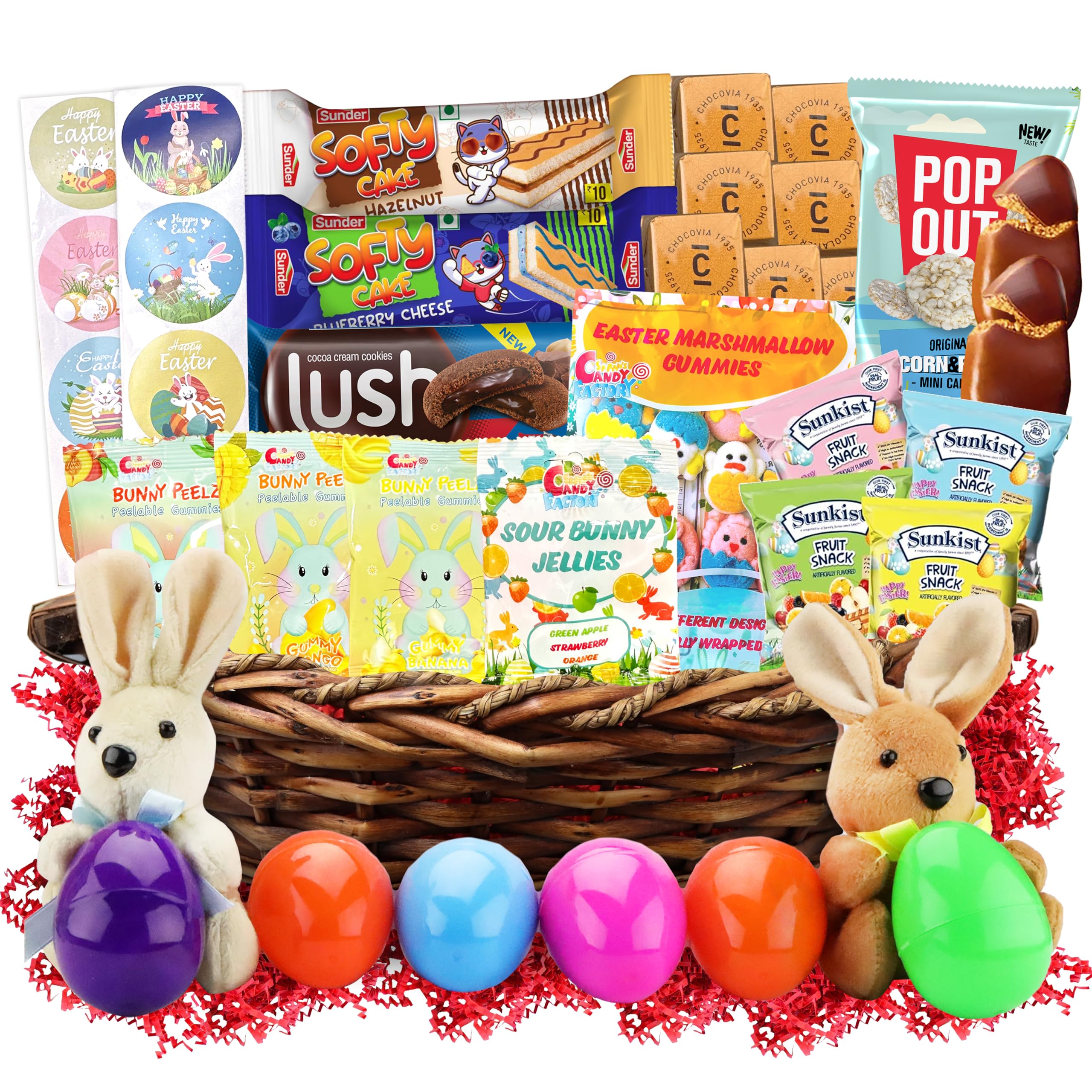 Easter Snack Basket - 50 Count of Treats & Gummies – Sarah's Candy Factory