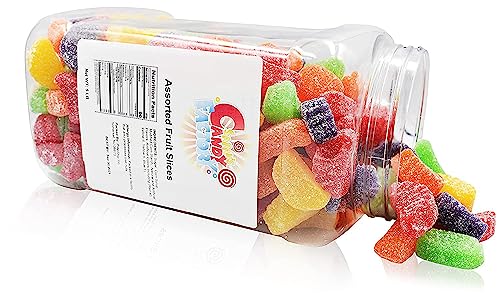 Assorted Fruit Slices Candy - Tasty Treats in 5 Lbs Jar for All Ages ...