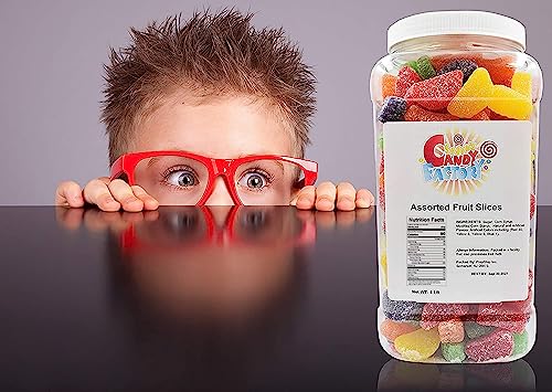 Assorted Fruit Slices Candy - Tasty Treats in 5 Lbs Jar for All Ages ...